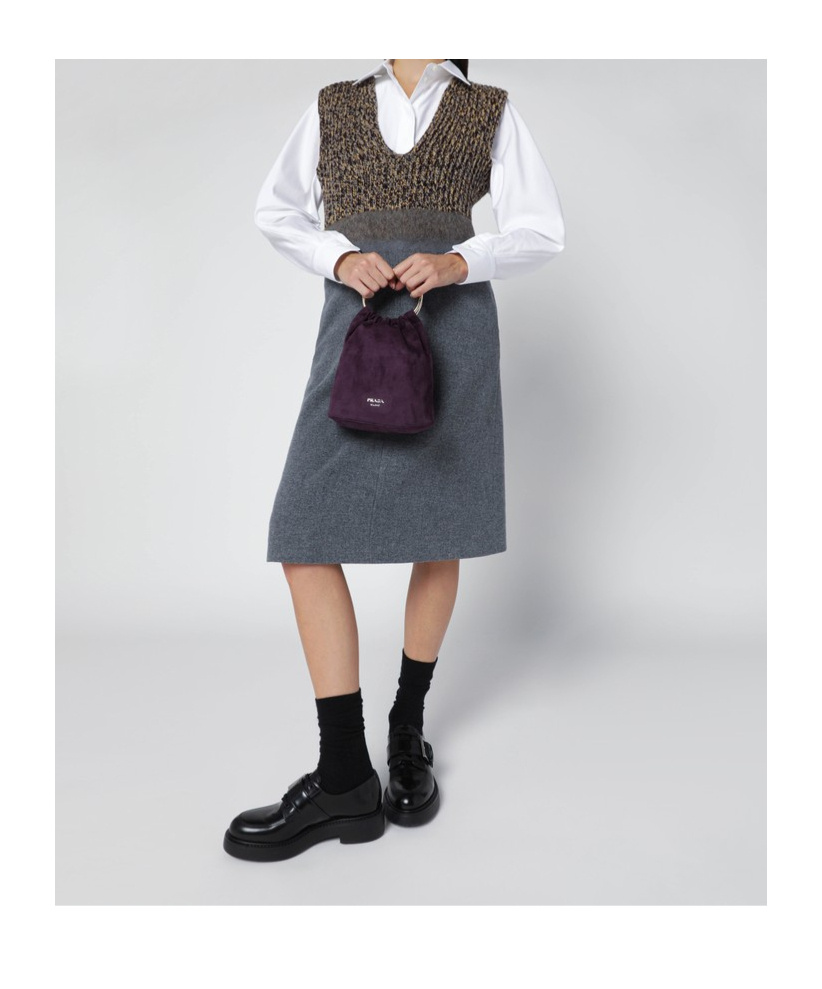 PRADA Prada Logo Bucket Bag